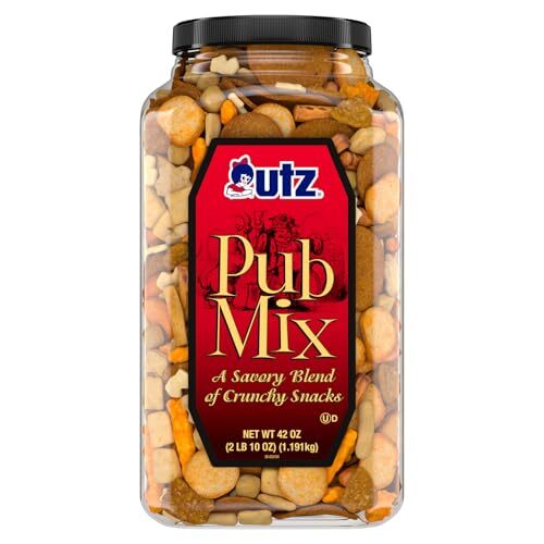 Pub Mix, 42 Oz. Barrel, Savory Snack Mix with a Blend of Crunchy ...