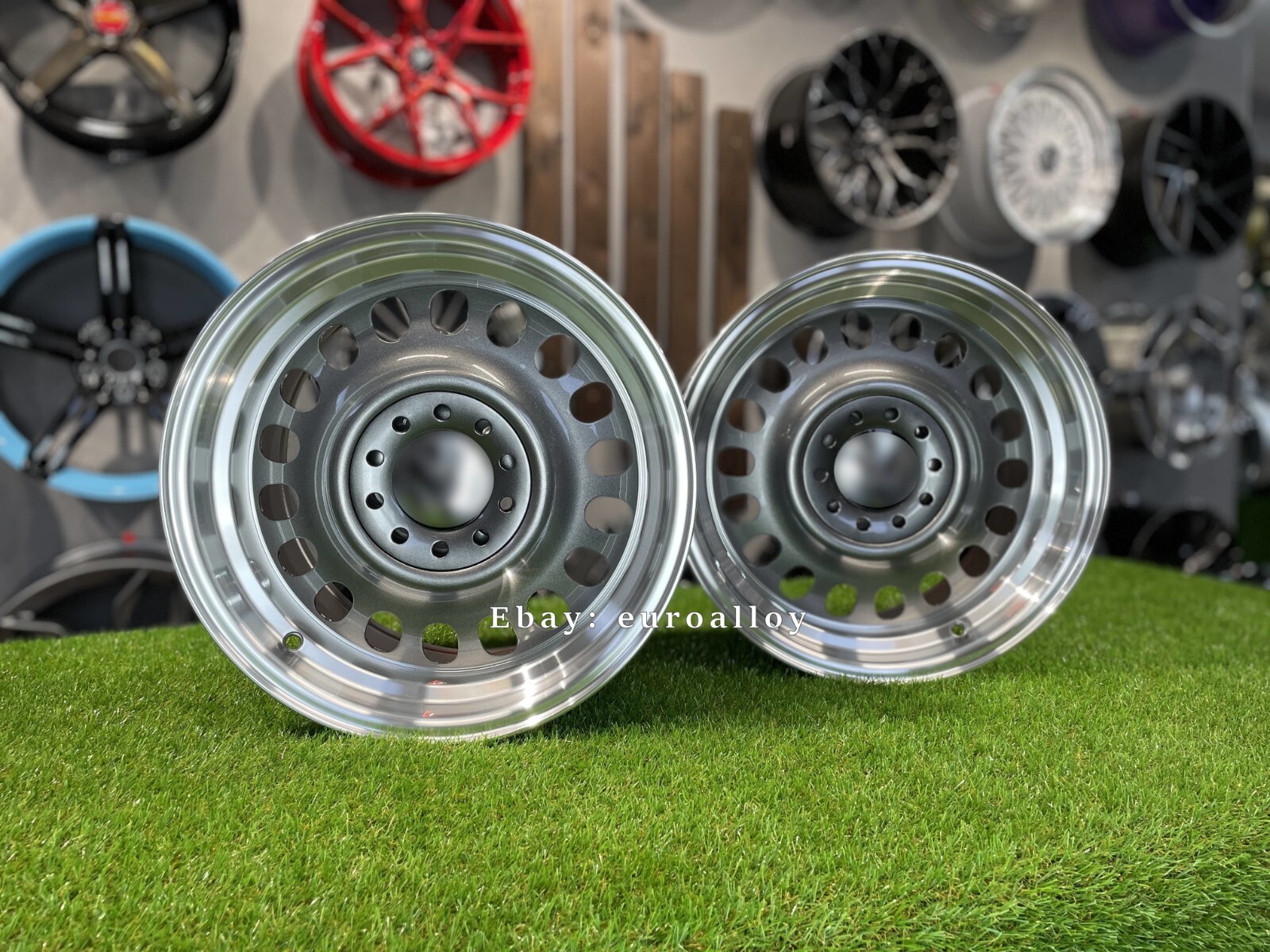 4 x 15 Inch 4x100/5x100 Classic Deep Dish Grey Wheels: Fits For VW ...