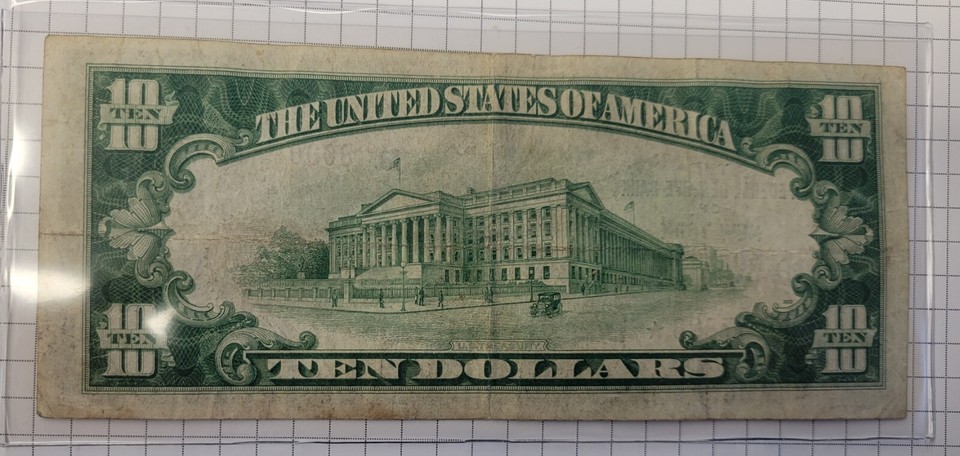 1929 US National Currency 10 Dollar Star Note. New York New York. | eBay