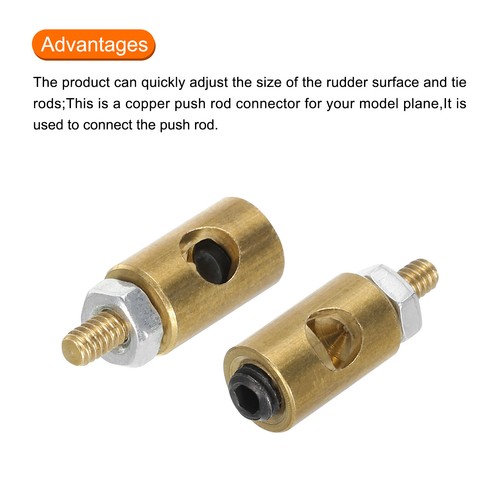 Linkage Stoppers Connecting Servo Arm,Push Rod with Nut and Screw ...