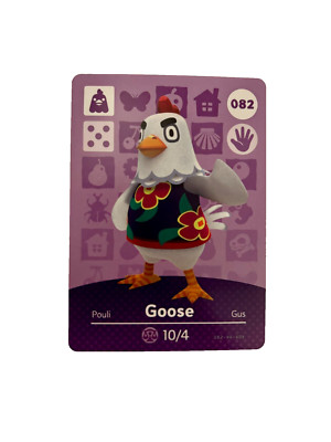Animal Crossing Amiibo Card - Goose - Series 1 - Authentic Nintendo | eBay