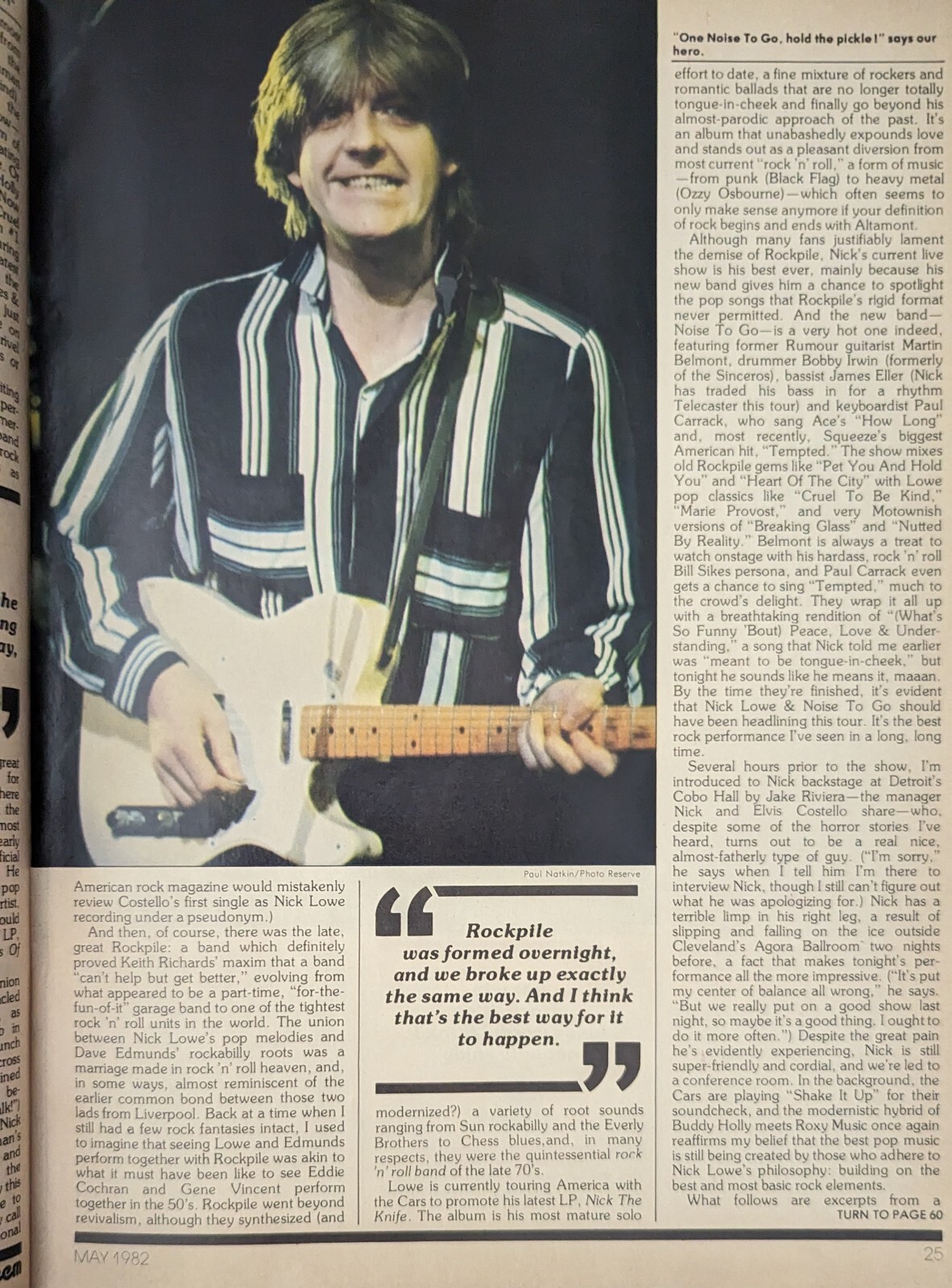 Creem Magazine May 1982 The Cars, Blasters, Fleshtones, Ozzy, AC/DC ...