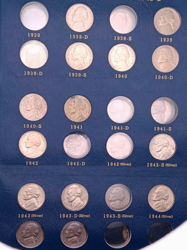 Jefferson Nickel Beautiful Coins. Set Incomplete/ Qty 41 -1938-1964 See ...