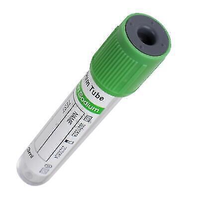 100x 3mL CE Certified Vacuum Glass Blood Sampler Tubes Medical Lab ...
