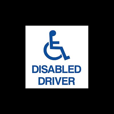 Disabled Driver - External Sticker / Sign - Disabled, Access, Driving ...