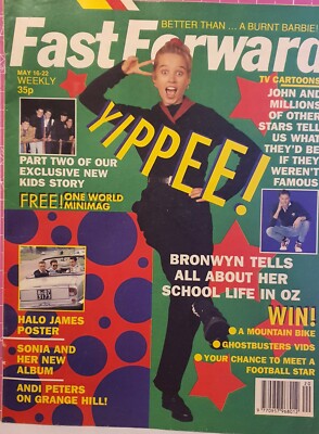 Fast Forward Magazine | Issue 36 | 1990 | Halo James poster & One World ...