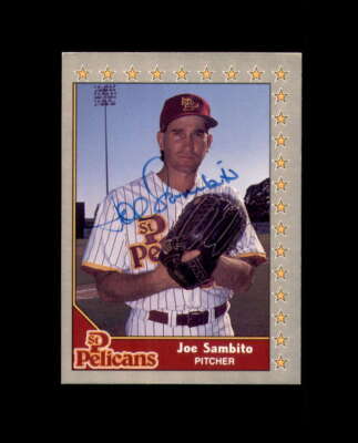 Joe Sambito Signed 1990 Pacific Senior League St. Petersburg Pelicans ...