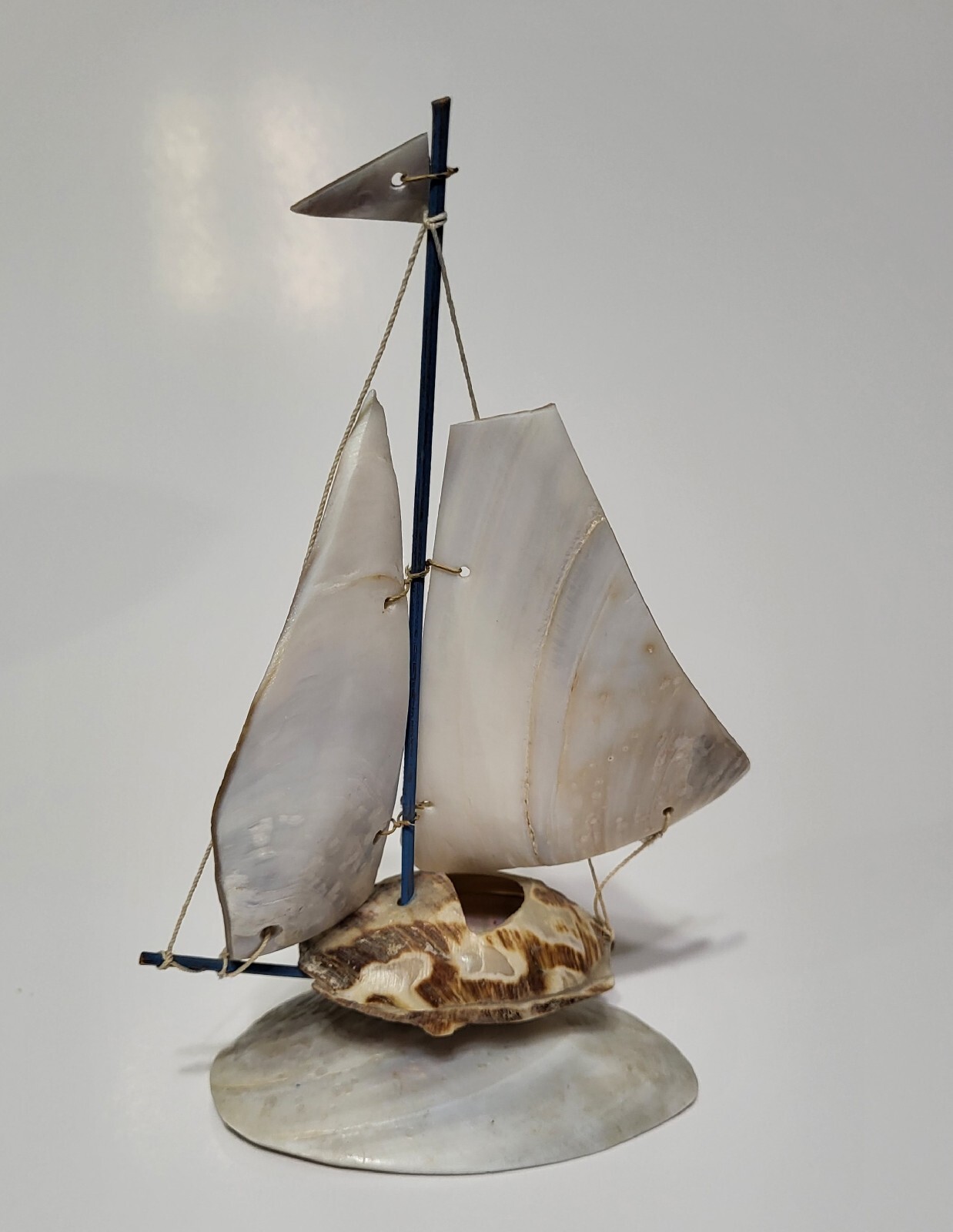 Japanese Kokeshi Doll Vtg Shell Ship Sail Boat Off-White KF263 | eBay