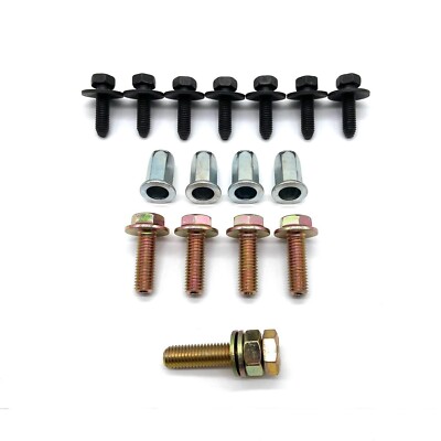 Jeep Wrangler JL Steel Front Bumper Skid Plate Bolts Nutserts Rivet ...