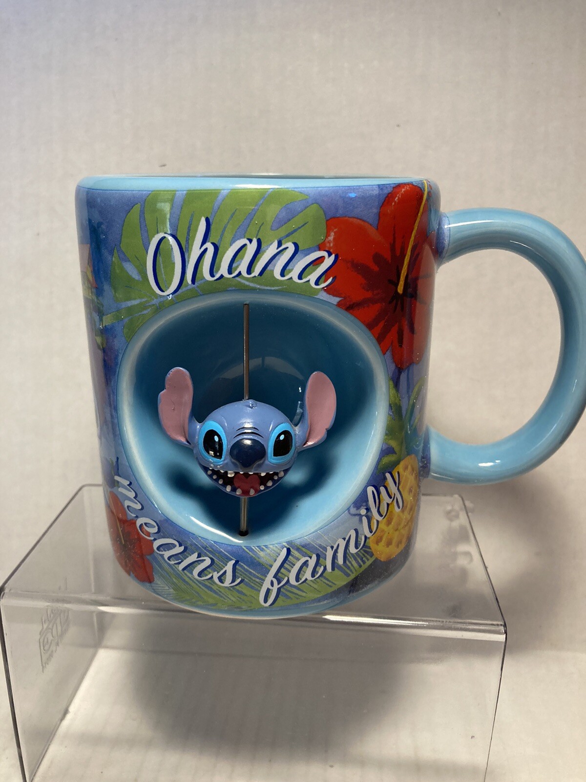 Disney Lilo & Stitch Coffee Cup Mug Ohana Means Family Aloha Sliding ...