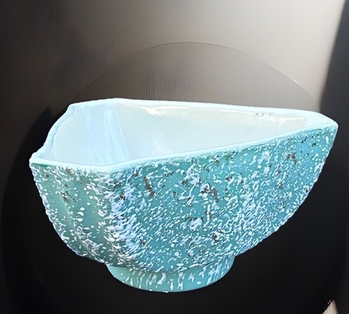 Vintage Lane & Co. Van Nuys CA 1957 Pottery P444 Planter Turquoise Gold ...