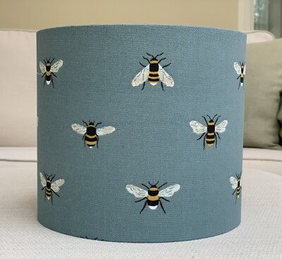 Bee Lamp Shade Sophie Allport Bumble Bee Fabric Teal, Bees, Bee Happy ...