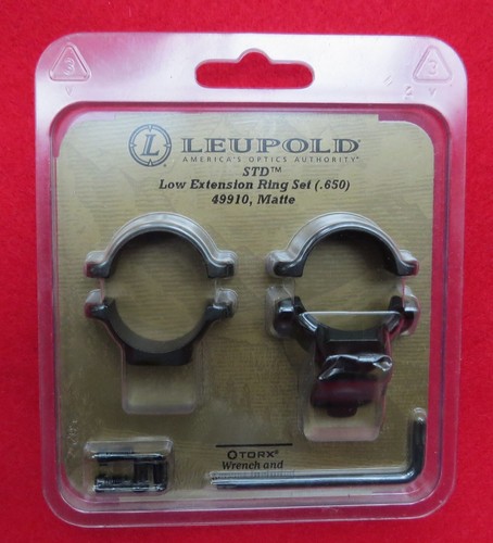 Leupold 1-inch Tube Standard Rifle Scope Ring Rings Extension Low Matte ...