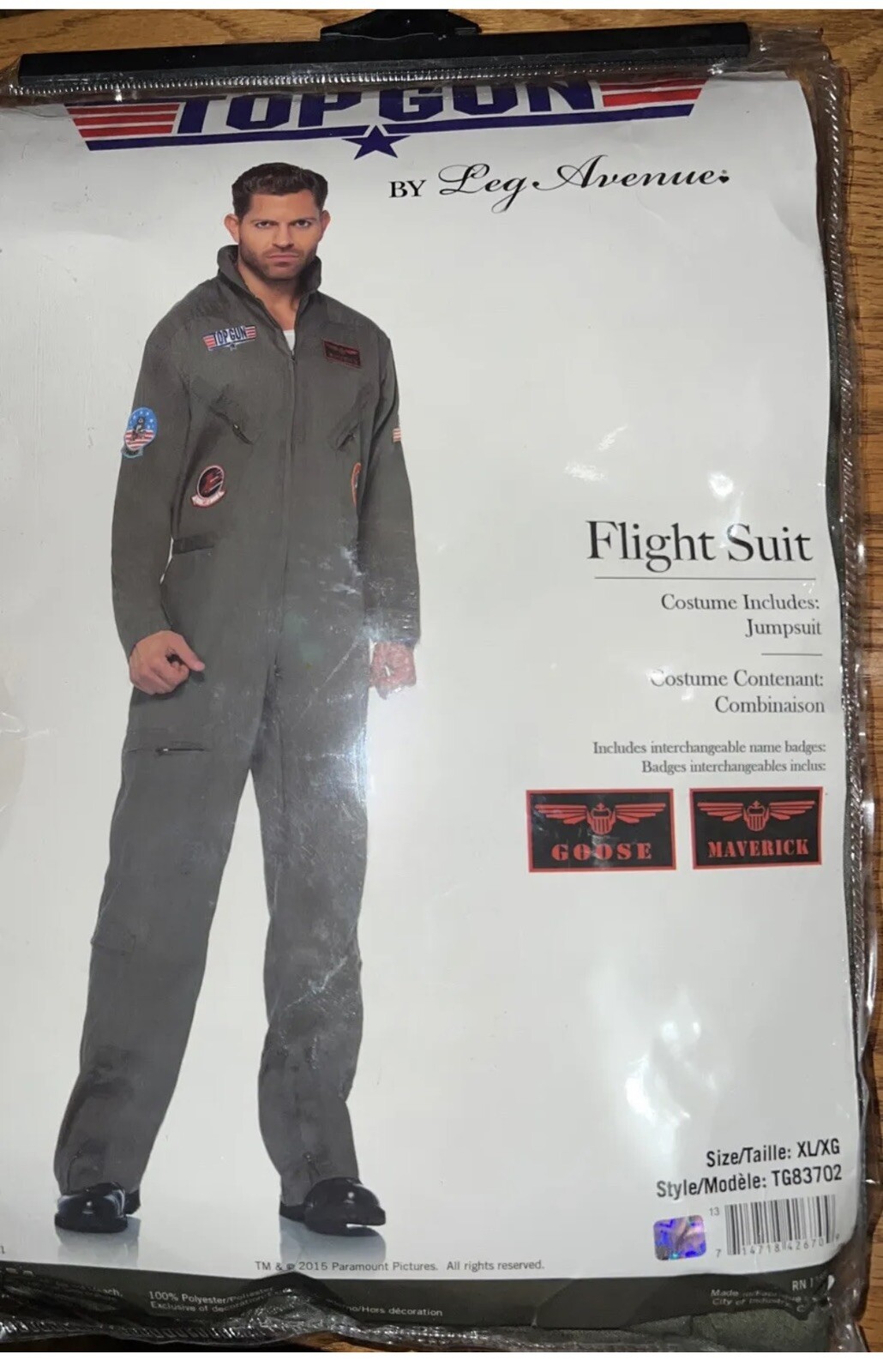 Top Gun - Adult Flight Suit Costume - Leg Avenue - Gem