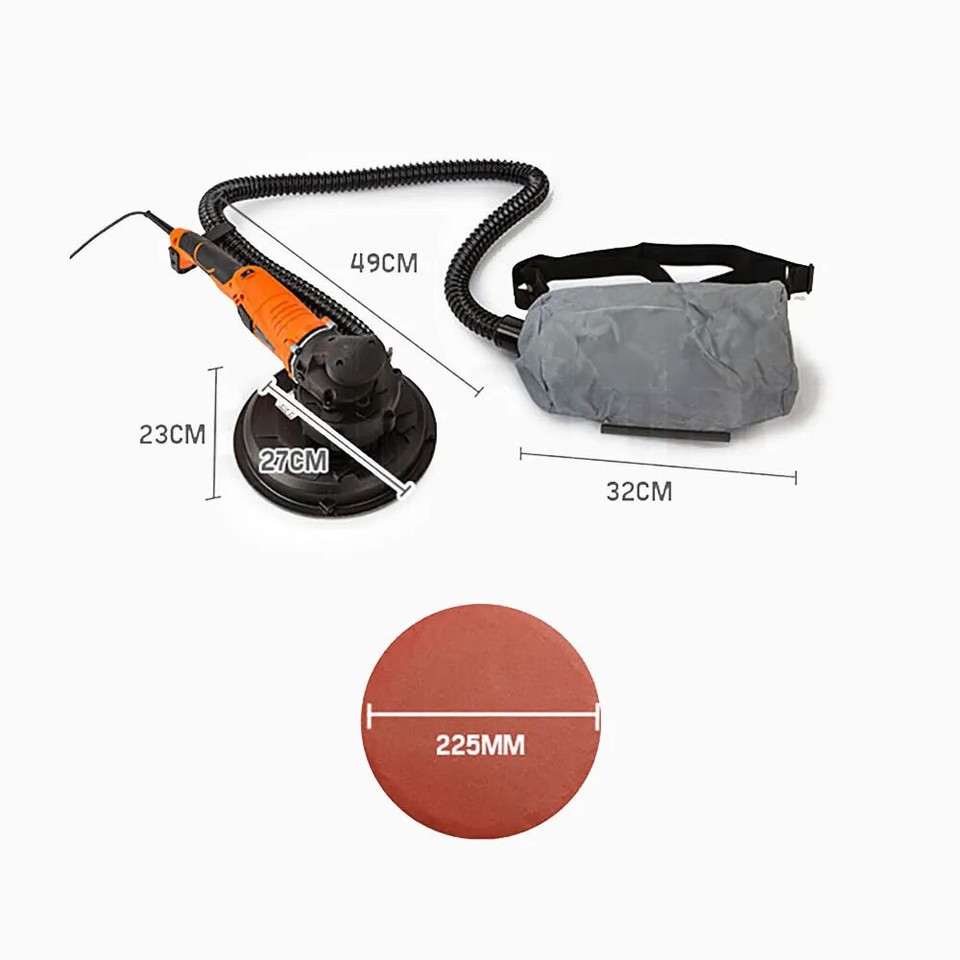 PRESALE UNIMAC 1800W Drywall Sander Plaster Automatic Wall Gyprock ...