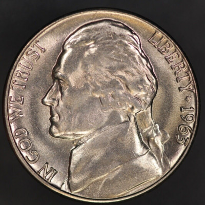 1963 D JEFFERSON NICKEL FRESH FROM ORIGINAL ROLL!- LOT 6036 | eBay