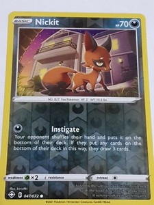 NICKIT 047/072 Shining Fates Pokemon Card Reverse Holo NEW | eBay