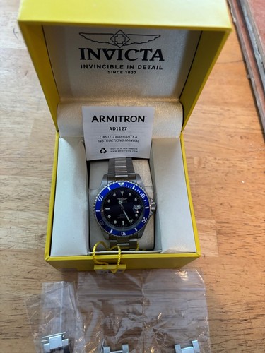Invicta Pro Diver Blue Men's Watch Day/Date Rotating Bezel-Splash Proof ...