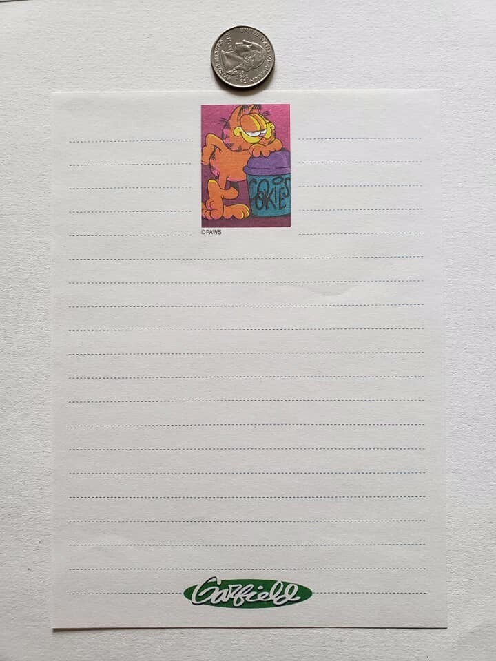 80s 90s MINT VINTAGE GARFIELD STATIONARY SET LOT sheets RARE, Some ...