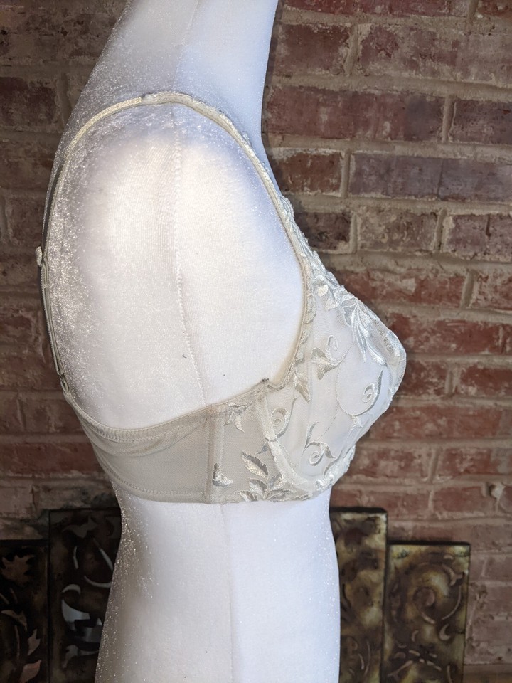 Soma Pale Gray Lace Bra 34D | eBay