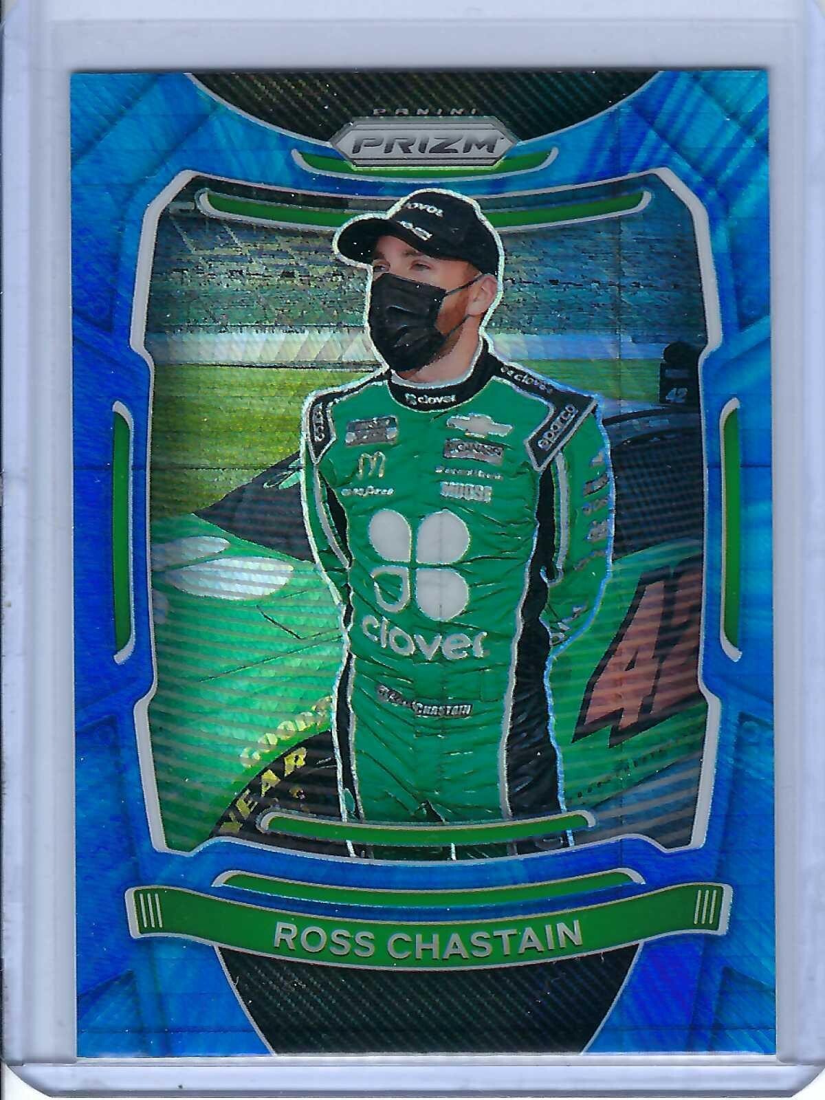 2021 PANINI PRIZM NASCAR CAROLINA BLUE HYPER PRIZM ROSS CHASTAIN CARD ...