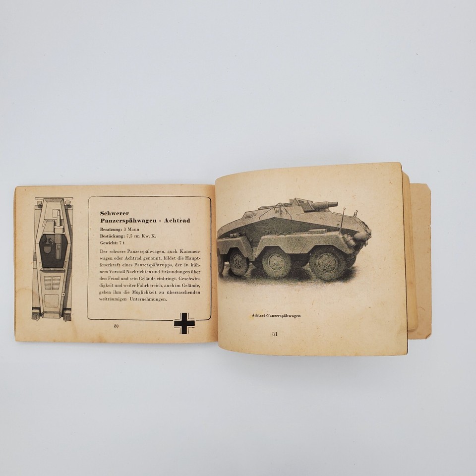 WW2 WWII Original German tank Panzer manual Die Panzertruppen ...