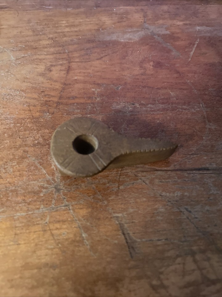 disc pipe mississippian brown steatite, believed to be from Macon ...