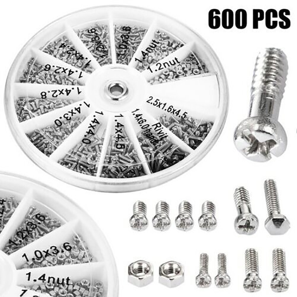 Universal Screws House Workshop 64 Grams Assorted Bolts M1/M1.2/M1.4 ...