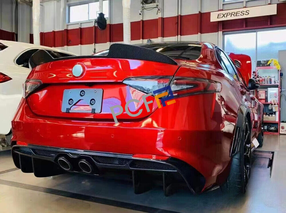 For 2017-2024 Alfa Romeo Giulia Real Carbon GTA style Rear Trunk Wing ...