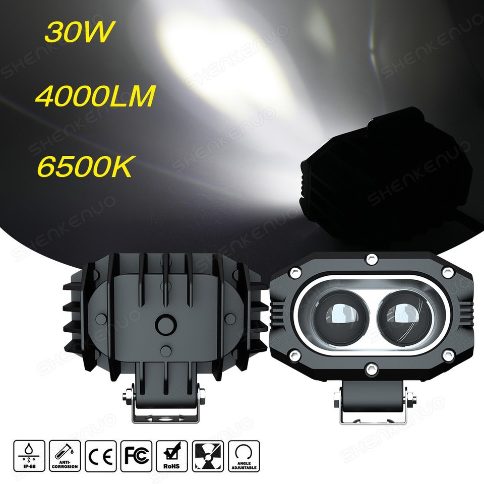 4'' LED Headlight For Caterpillar Skid Steers Excavator Forklift Light ...