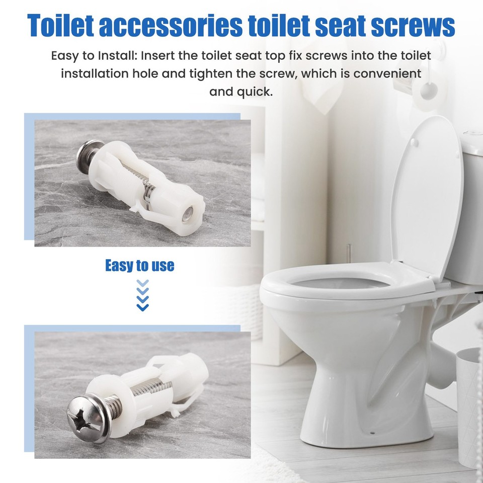Toilet Screws and Toilet Lid Screws Stainless Steel Top Fixing ...