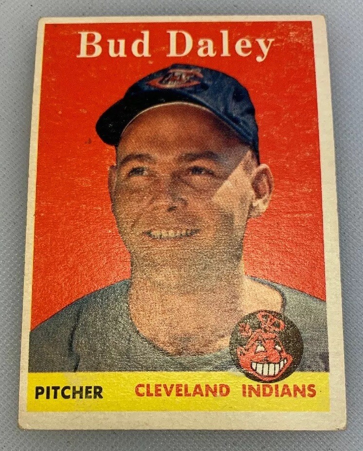 1958 Topps # 222 Bud Daley Baseball Card Cleveland Indians | eBay