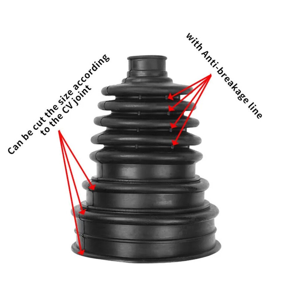 2*CV BOOT KIT STRETCHY UNIVERSAL FIT DRIVE SHAFT GATOR JOINT BOOT ...