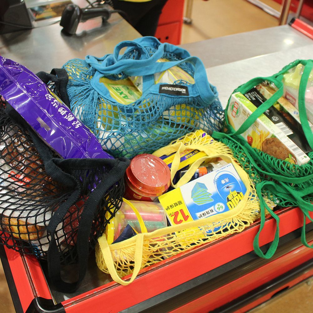 Fishnet Portable Woven Net Tote Mesh Bag Storage Handbag Tote Net ...