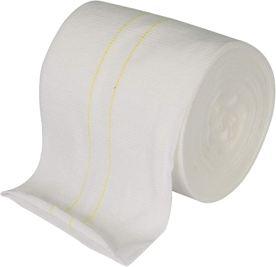 Comfifast Tubular Bandage Yellow Line 10.75cm x 10m Viscose Reusable ...