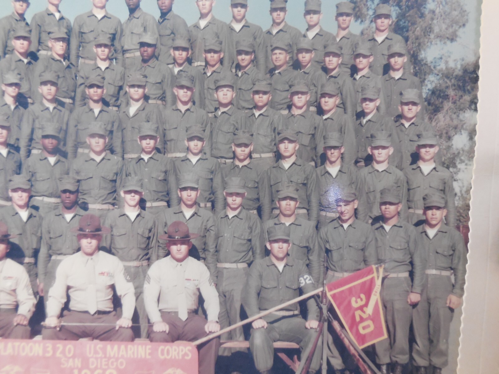 Vintage 1968 USMC Platoon 320 San Diego CA Graduation Photo | eBay
