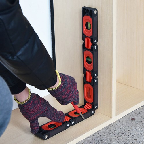 Corner Measurements Tool Folding Foldable Level Ruler Woodworking ...