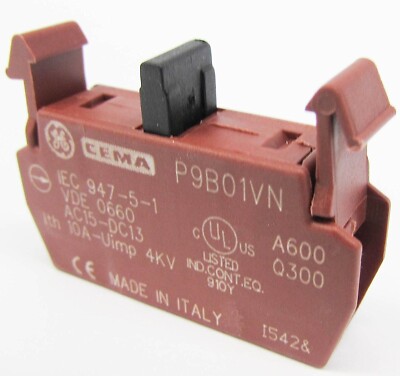 P9B01VN, GE, Modular Contact Block, 1 NC | eBay