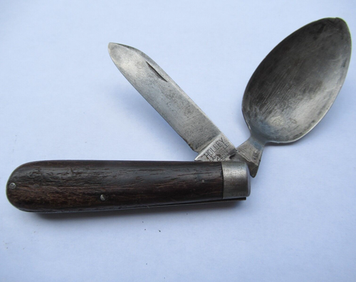 RARE COUTEAU CUILLERE ANCIEN PLIANT HOLLEY LAKSVILLE Cutlery spoon Hobo ...