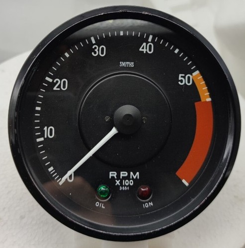 Triumph Tr6 Smiths Tachometer RPM Gauge Flat Glass RN 2413/00A | eBay