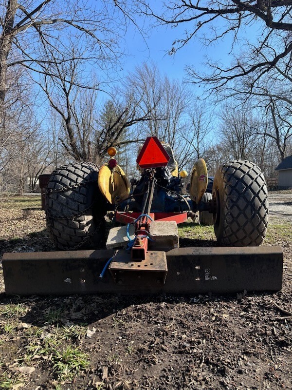 FORD 2110 LCG TRACTOR, 4 SPEED, GAS w/LANDPRIDE 72 IN MOWER AND GRADER ...