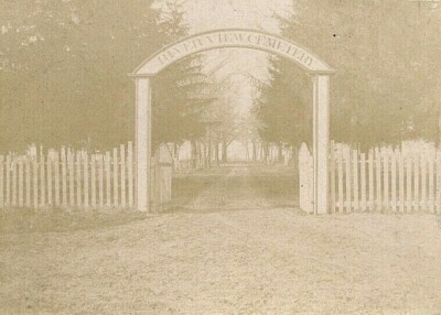 READS LANDING MN Minnesota c1900 Entrance to Riverview Cemetery | eBay