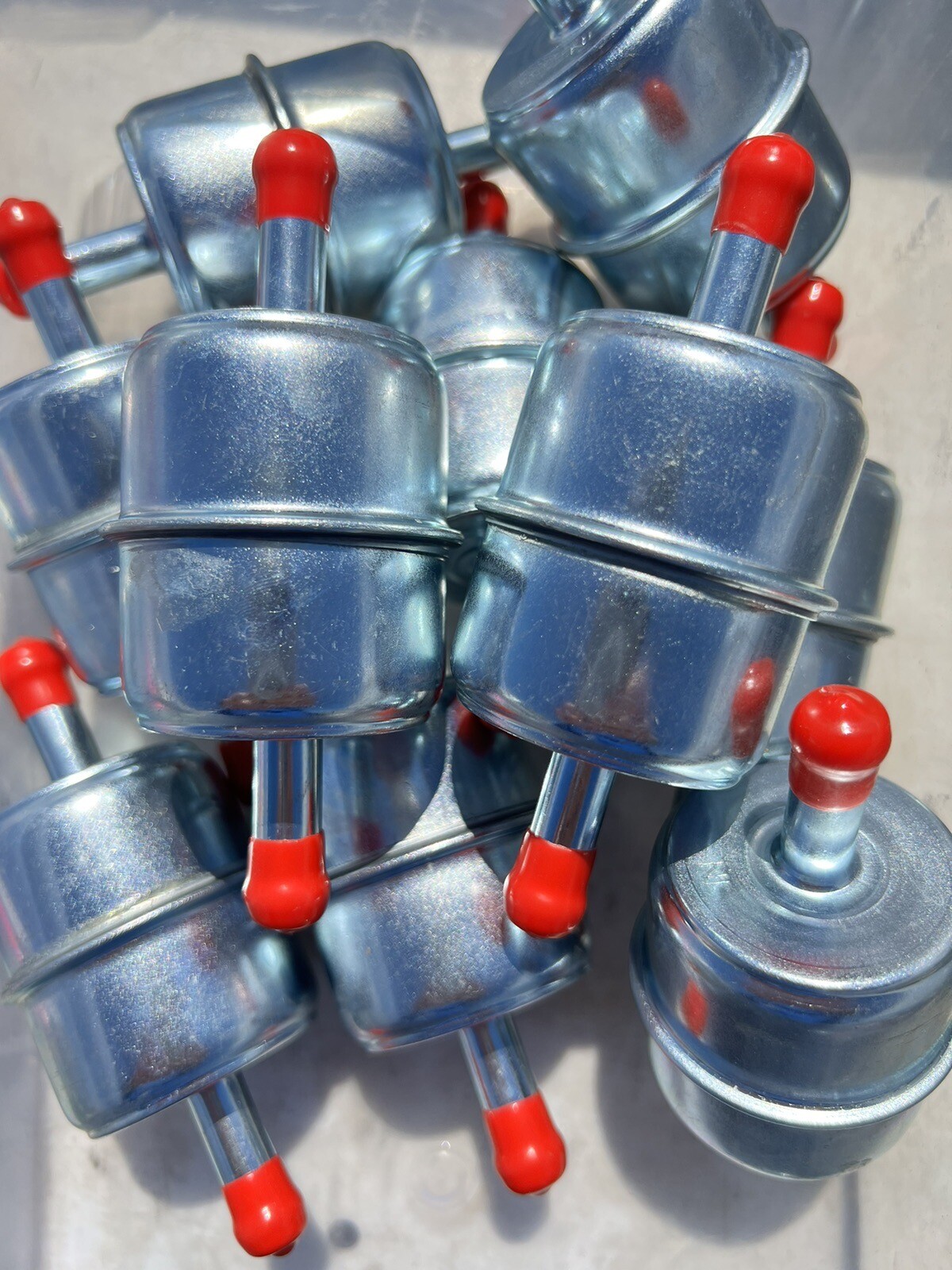 5 Pack Universal Metal 3/8" Inline Gas Fuel Filter Replaces Fram G2 ...