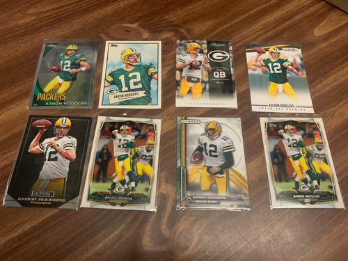 LOT OF 8 AARON RODGERS FOOTBALL CARDS LIST IN DESCRIPTION | eBay