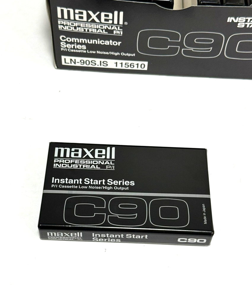 10 Pcs Maxell Professional Industrial Communicator Series C90 Cassettes ...