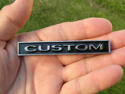 CUSTOM CAR EMBLEM Chrome Metal Badge ~ HotRod RatRod Lowrider fits ...