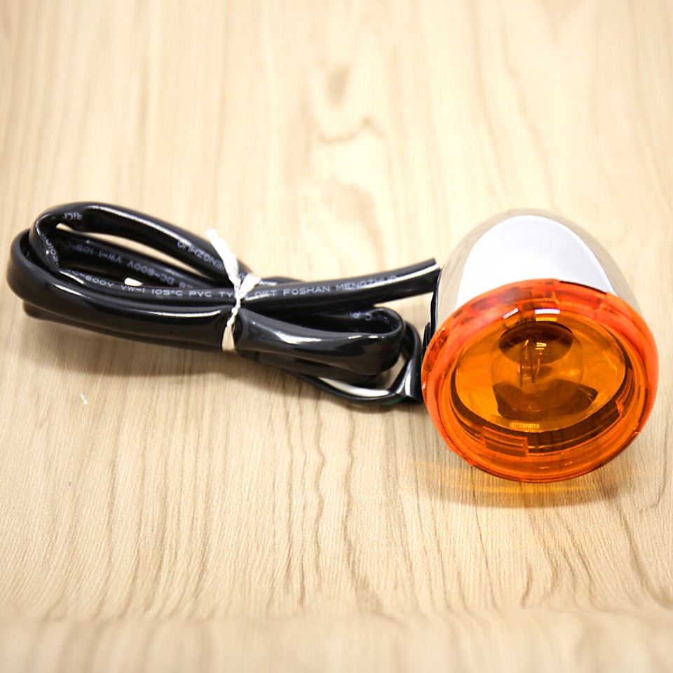 Front Chrome Bullet Orange Turn Signals For Harley 2004-2013 Sportster ...