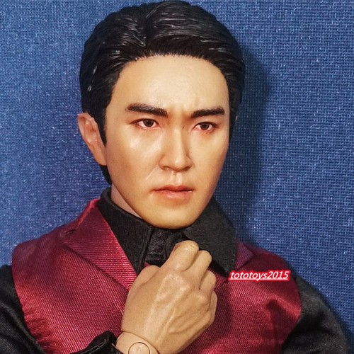 Painted 1:6 Asian Actor Stephen Chow Head Sculpt For 12'' Male Figure ...