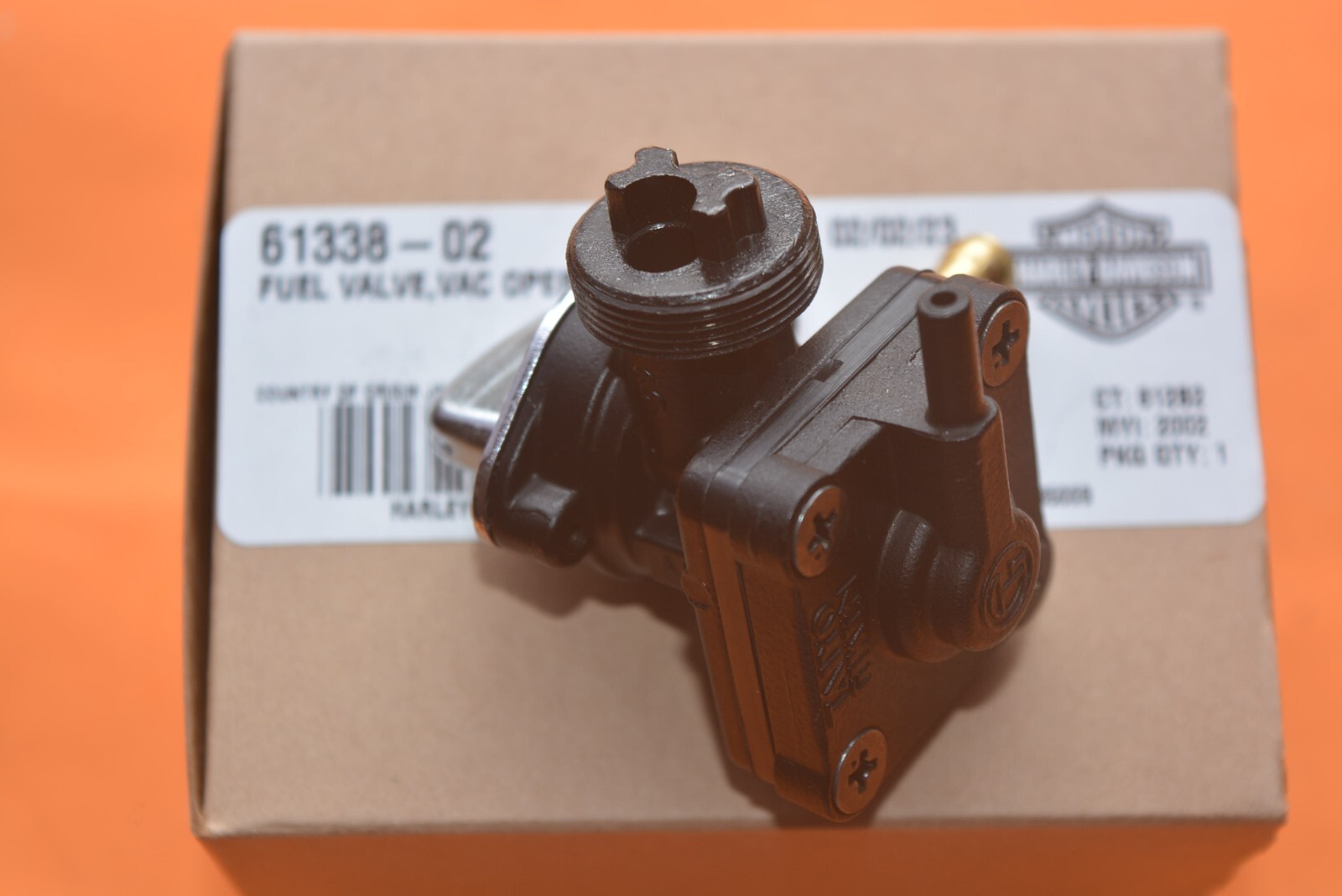 2002 - 2006 Harley Davidson Gas Fuel Tank Petcock Valve Body FLT FXD ...