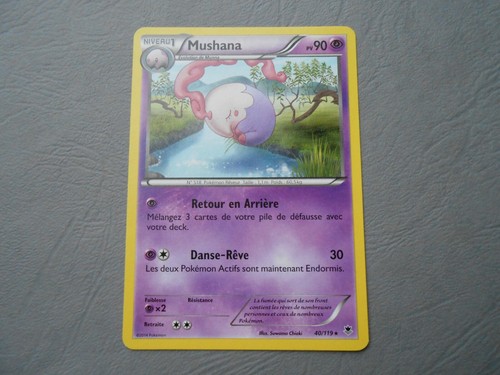 Carte Pokémon XY - Vigueur Spectrale 40/119 Mushana PV90 RARE - FR | eBay